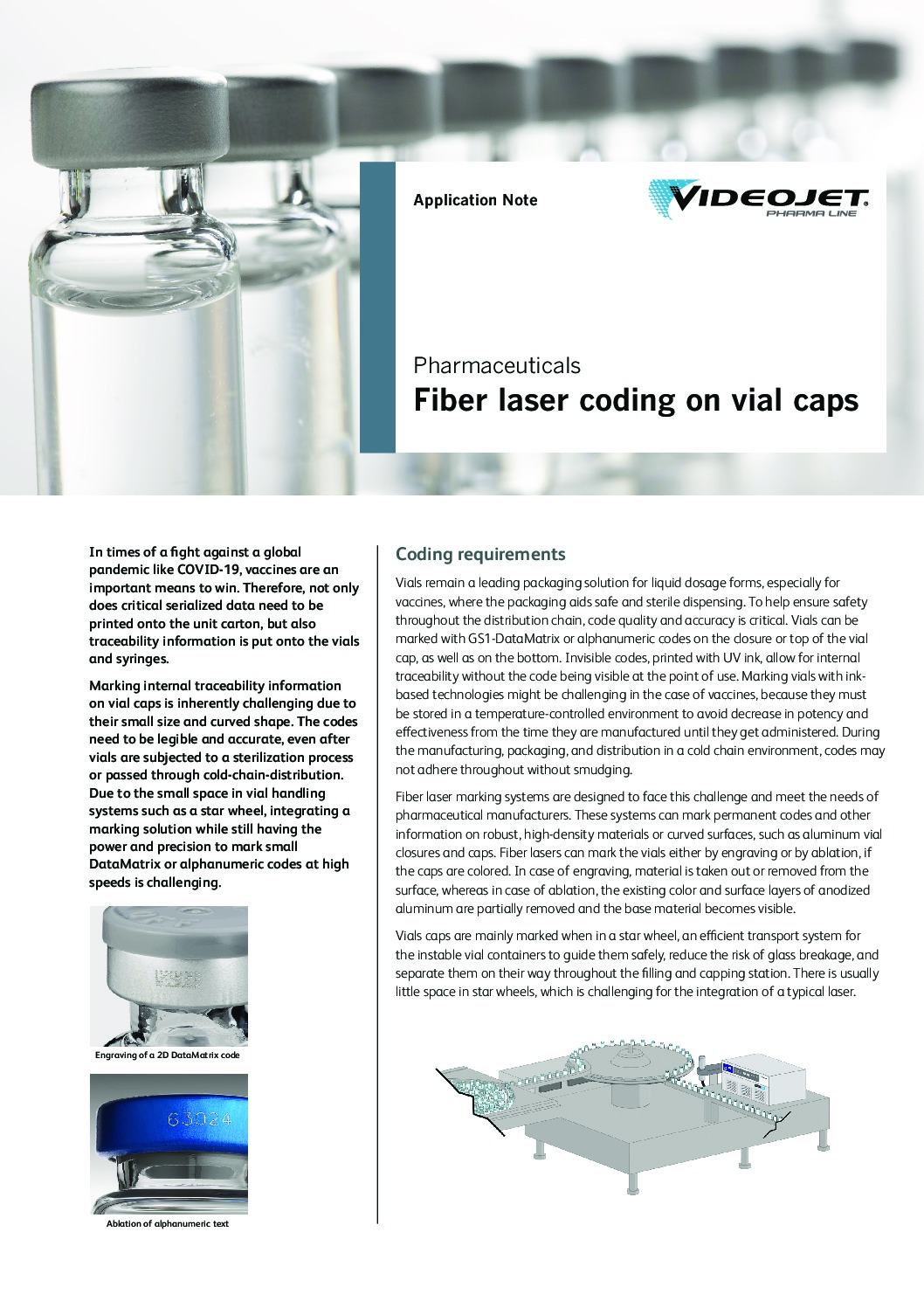 Videojet coding and marking technology - Fiber Laser Systems