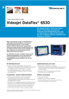 Thermotransferdrucker DataFlex 6530 & 6330 - Videojet.de