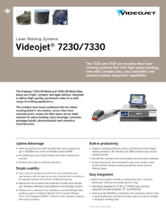 7230/7330 Fiber Laser Marking - 10W/20W Laser Coding