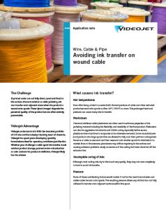 Marking on Cable, Printing on Wire & PVC Pipes | Videojet India