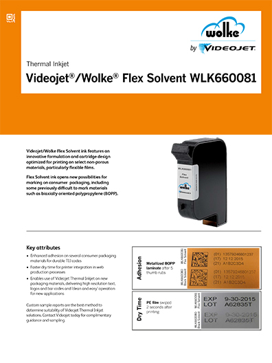 Thermal Inkjet Ink - Wolke Ink | Videojet Technologies