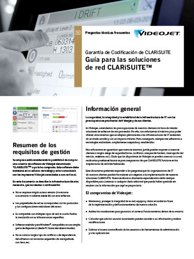 CLARiSUITE: soluciones de Garantía de Codificación de marcado