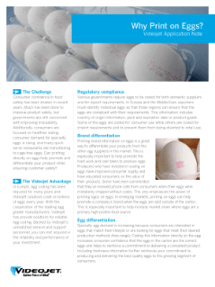 Egg Printing Machine - Egg Coding Systems | Videojet UK